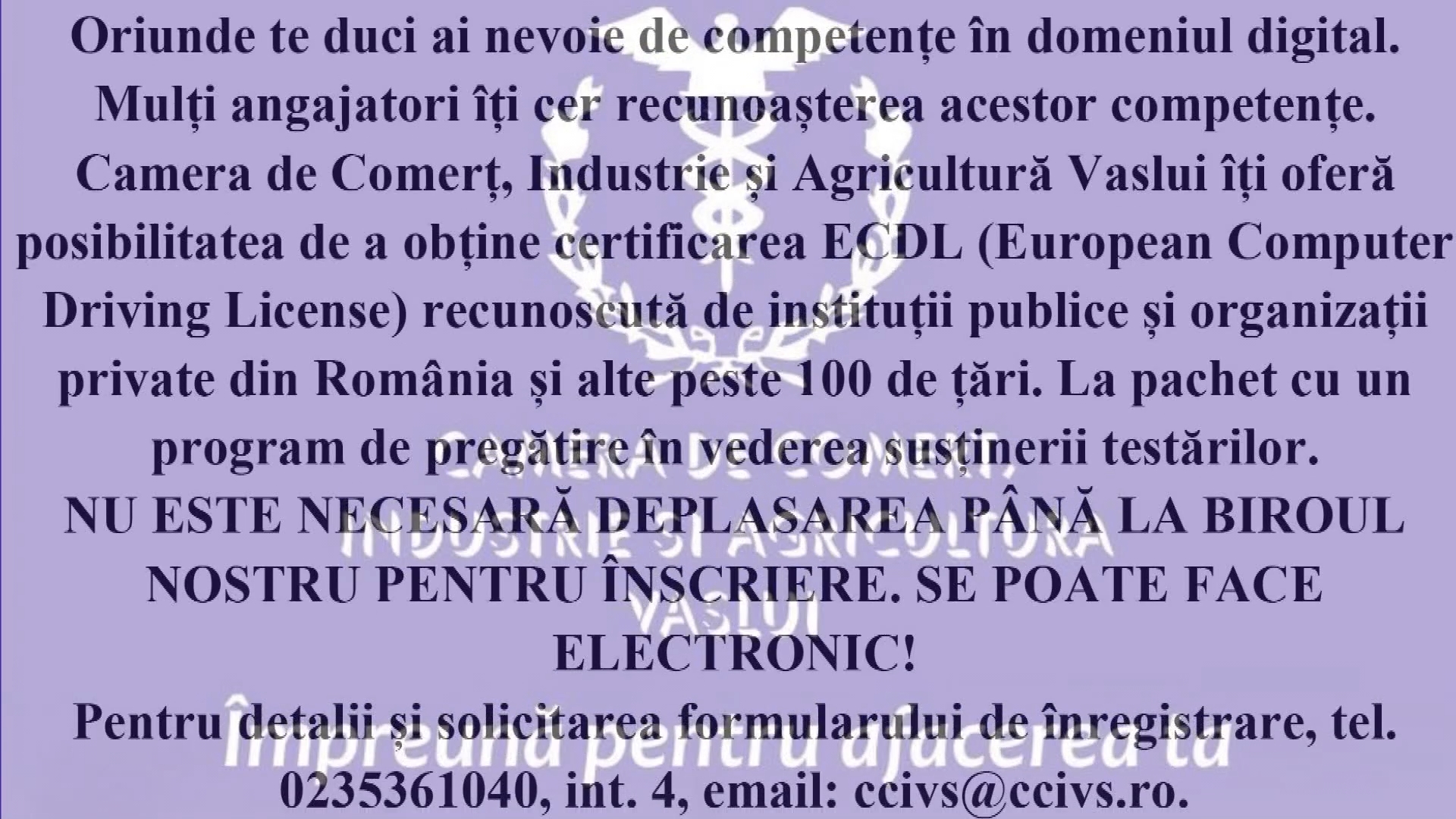 Certificarea ECDL...atât de simplu! - Televiziunea TV Total Vaslui